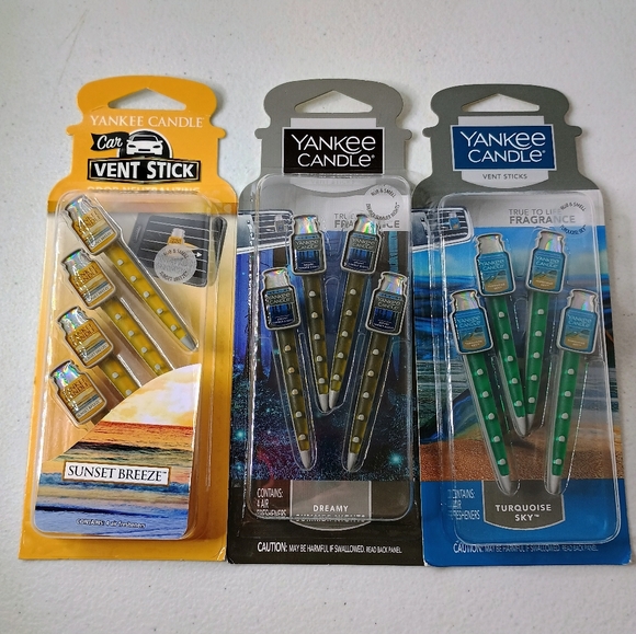 Yankee Candle | Other | Yankee Candle Vent Sticks Trio Pack Sunset ...